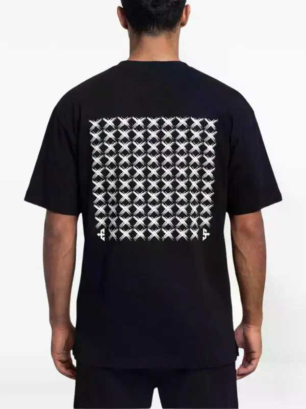 EXIT SOCIETY Logo-print Graphic-print T-shirt