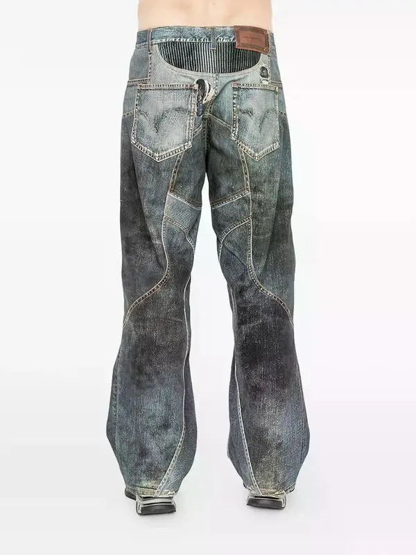 Andersson Bell Trompe L'oeil Print Panelled Jeans