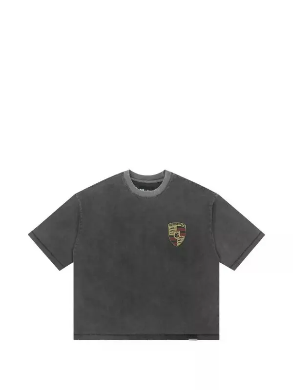 GODSPEED New York Insignias Logo-print Washed T-shirt - Grey