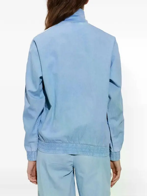 Adidas Embroidered Side-stripe Denim Jacket