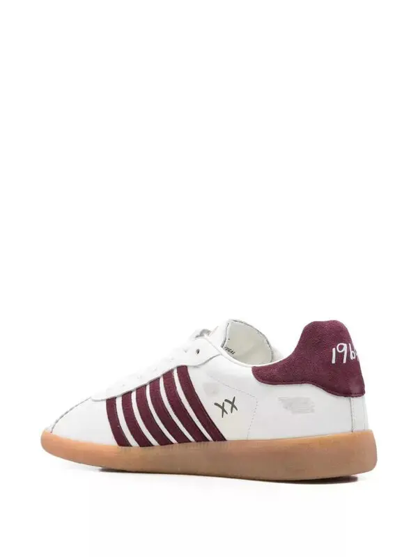 Dsquared2 Rebel Maple-leaf Leather Sneakers