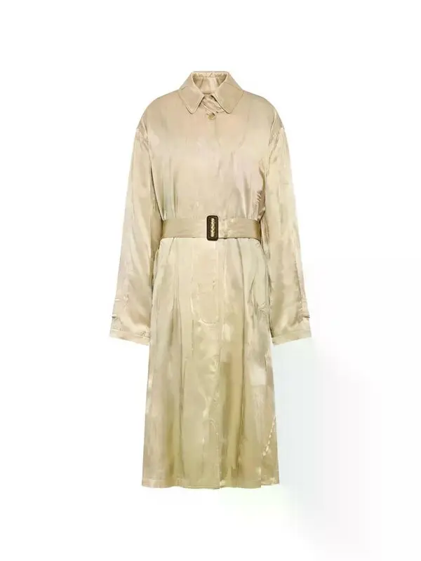 MAISON MARGIELA Bonded Creases Trench Coat - Neutrals