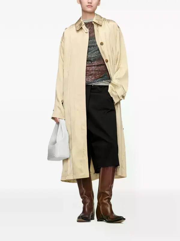 MAISON MARGIELA Bonded Creases Trench Coat - Neutrals