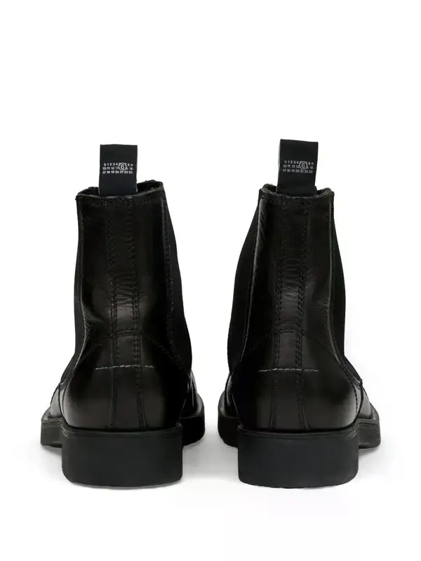 MAISON MARGIELA Biker Leather Chelsea Boots