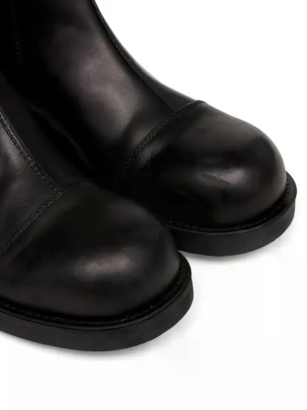 MAISON MARGIELA Biker Leather Chelsea Boots
