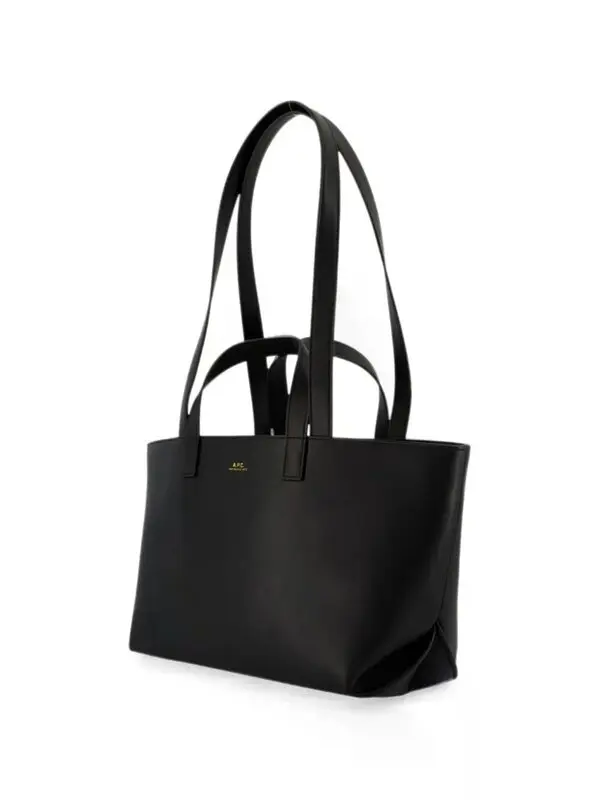 A.p.c. Smooth Leather Drummer Tote Bag
