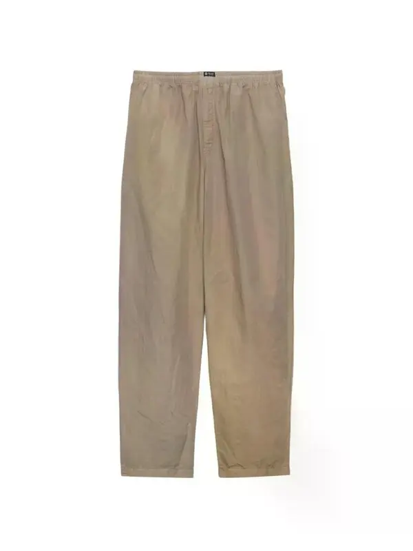 Prada Wide-leg Linen-blend Pants With Elasticated Waistband