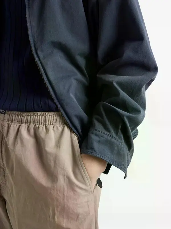 Prada Wide-leg Linen-blend Pants With Elasticated Waistband