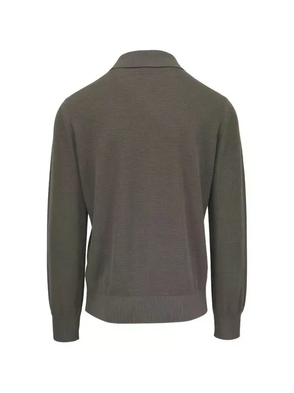 Zegna Fine-knit Polo-collar Sweater
