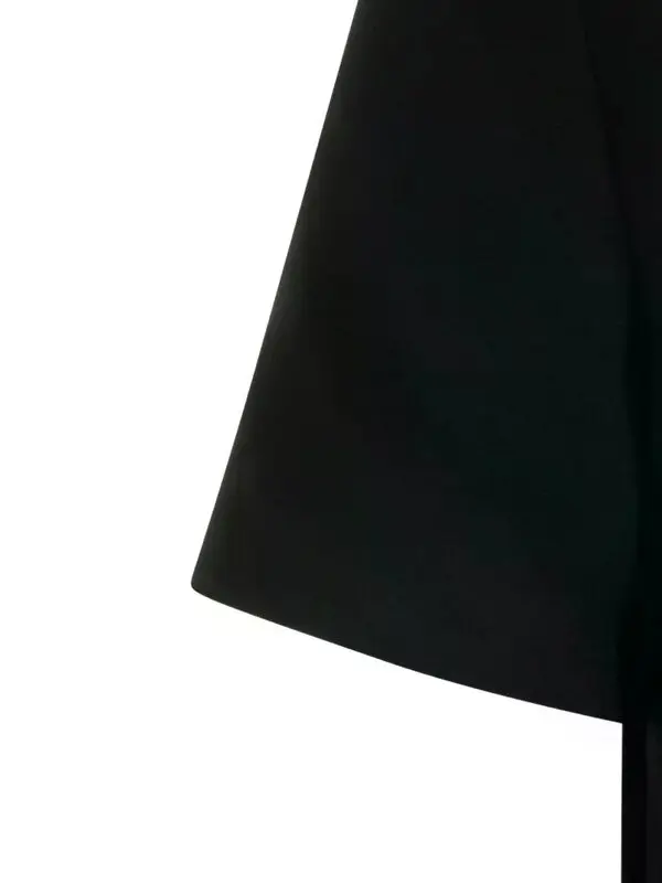Valentino Garavani Embroidered Crepe Couture Short Dress - Black