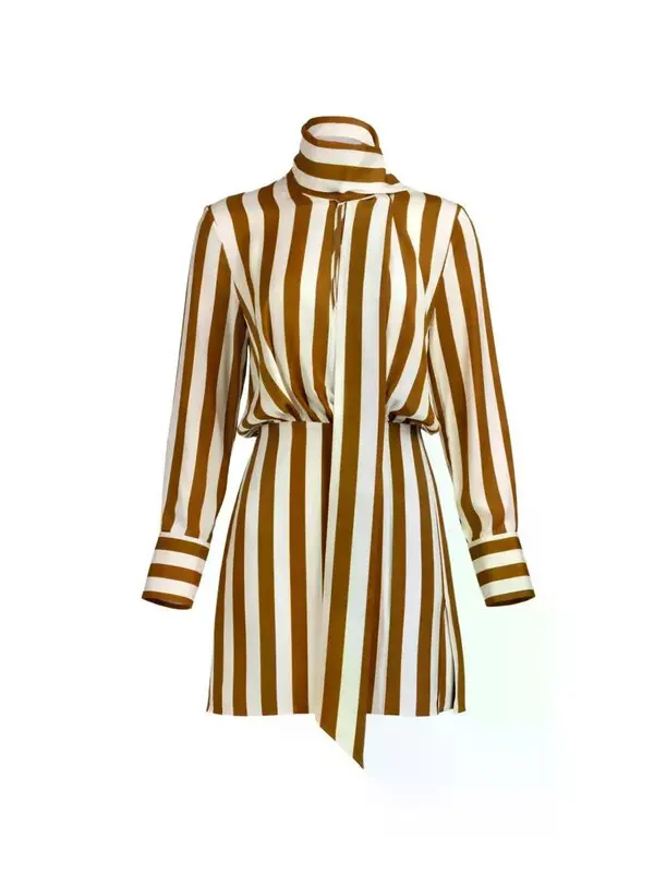 Silvia Tcherassi Imelda Striped Mini Dress