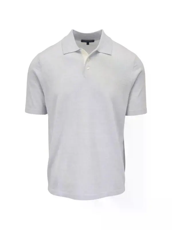 PYA Short-sleeve Knit Polo Shirt - Grey