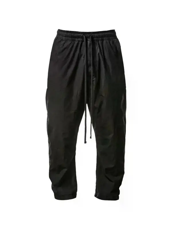 THOM KROM Drawstring-waistband Tapered Trousers - Black