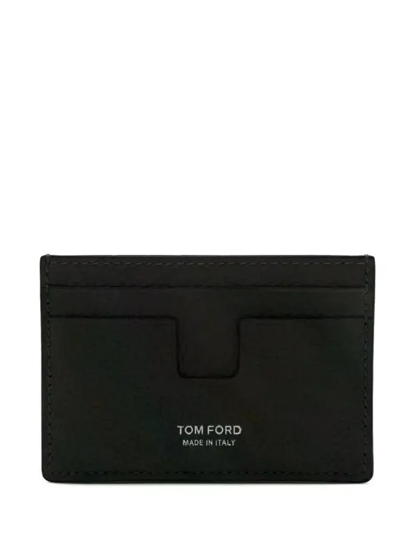 TOM FORD Logo-print Grained Cardholder - Black
