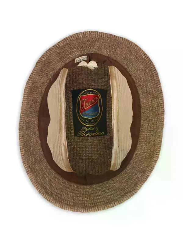 Borsalino Ribbed-knit Fedora Hat
