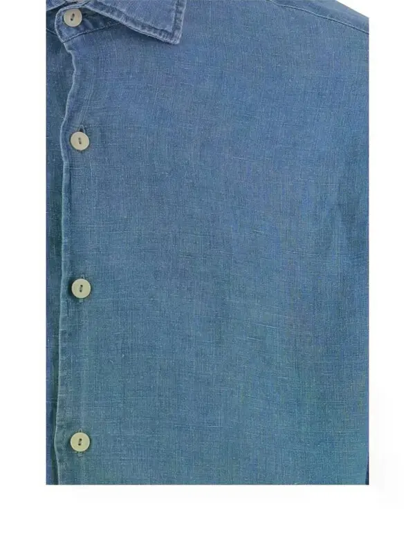 MC2 SAINT BARTH Pamplona Button-fastening Linen Shirt