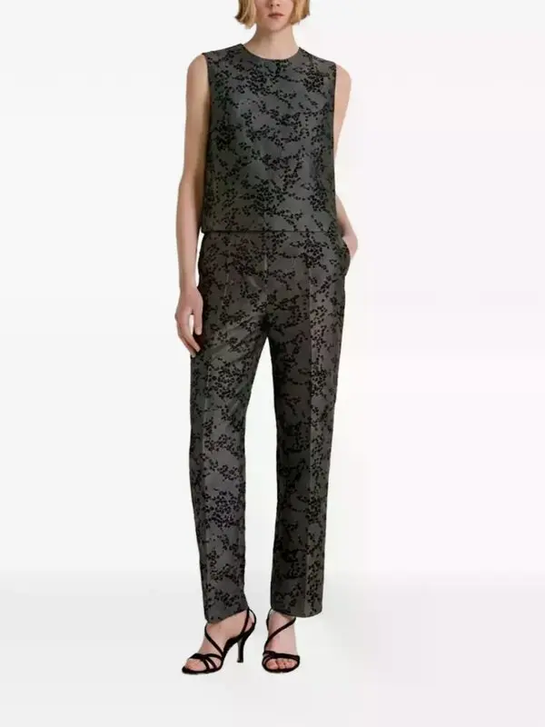 Alberta Ferretti Floral-print Trousers