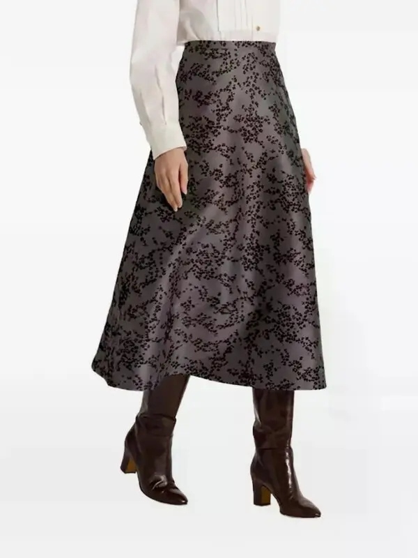 Alberta Ferretti A-line Midi Skirt