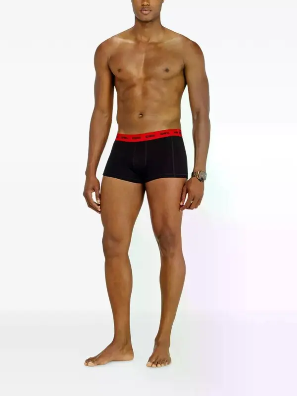 DIESEL® Logo-waistband Three-pack Boxer Briefs