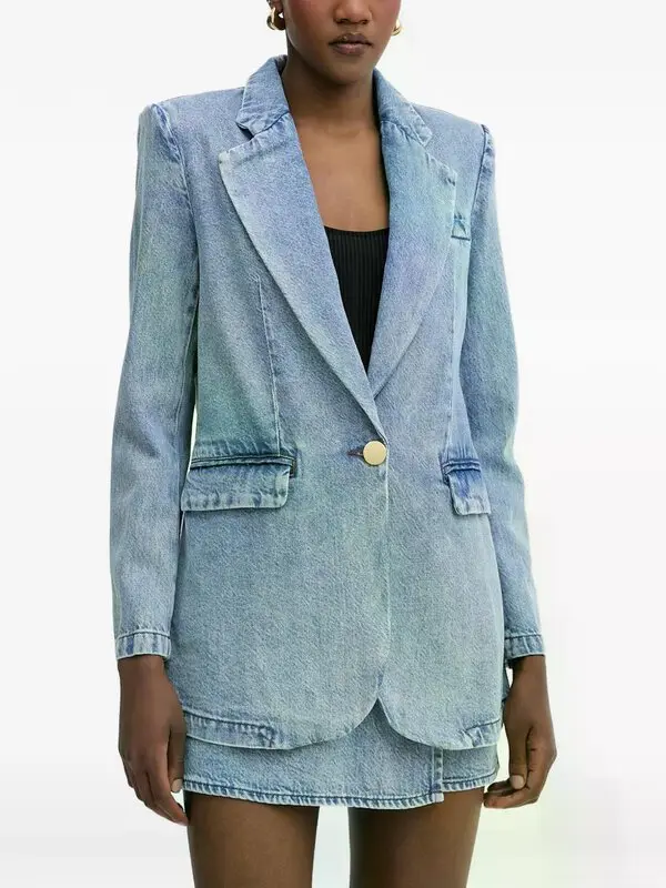 Armani Exchange Single-breasted Denim Blazer