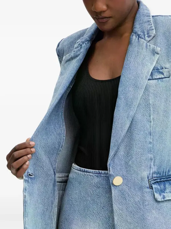 Armani Exchange Single-breasted Denim Blazer