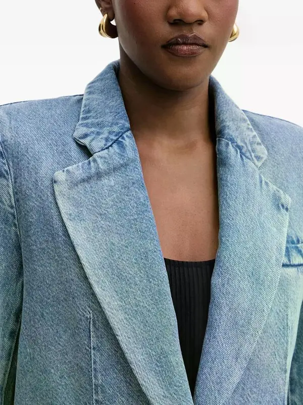 Armani Exchange Single-breasted Denim Blazer