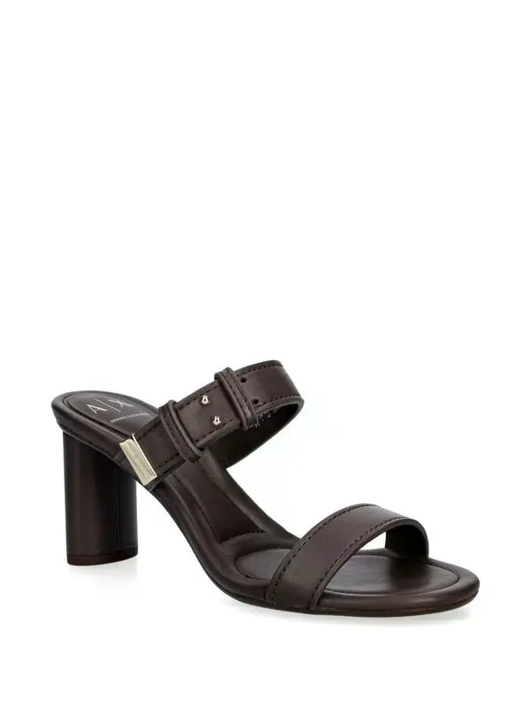 Armani Exchange Block Heel Sandals