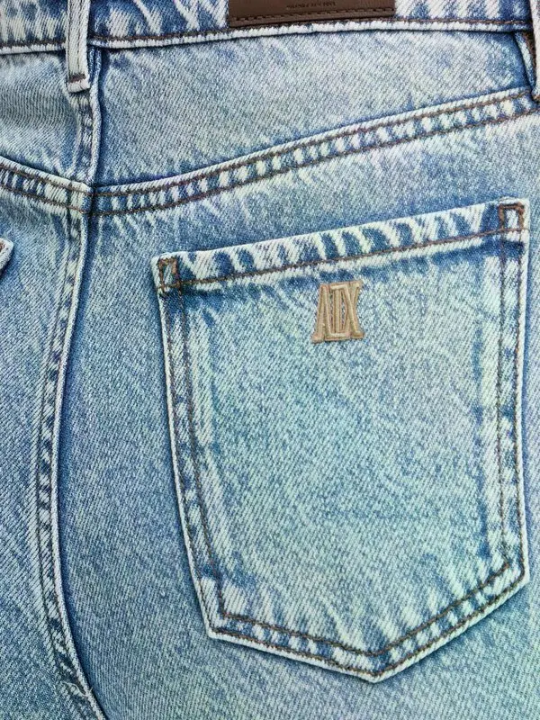 Armani Exchange Acid Wash Straight-leg Jeans