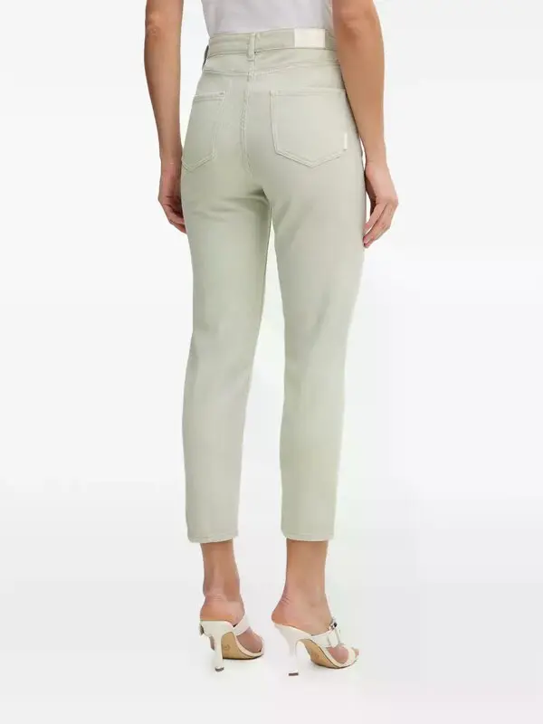 Armani Exchange Cropped Jeans With Logo Tag