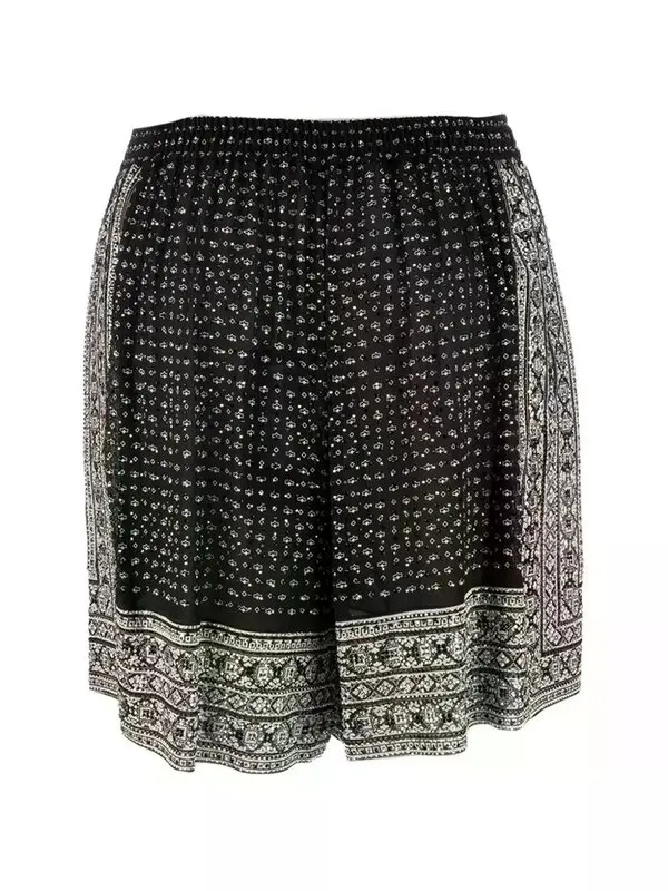 Ermanno Scervino Bandana-print Crystal-embellished Shorts