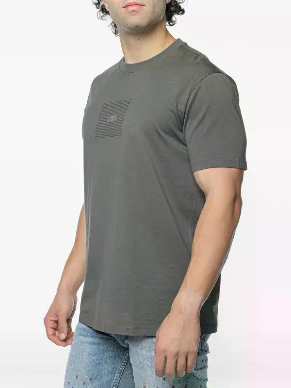 Armani Exchange Logo-print Crew-neck T-shirt - Grey