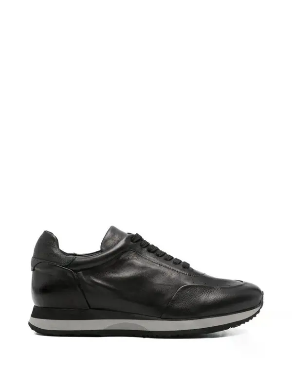 JOHN HARRISON Leather Panelled Lace-up Sneakers