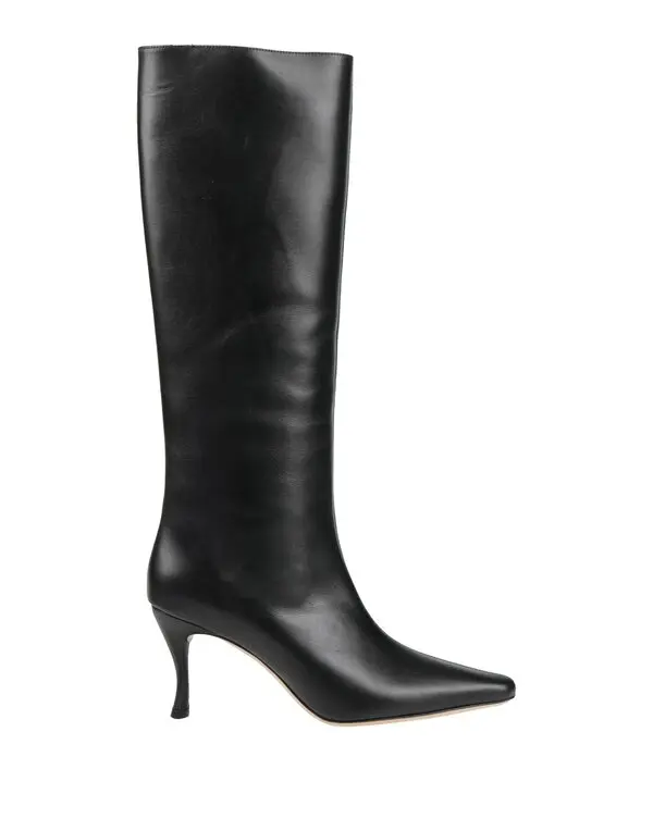 By Far Calfskin Pointed Toe High Heel Boots