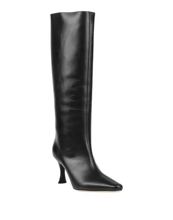 By Far Calfskin Pointed Toe High Heel Boots