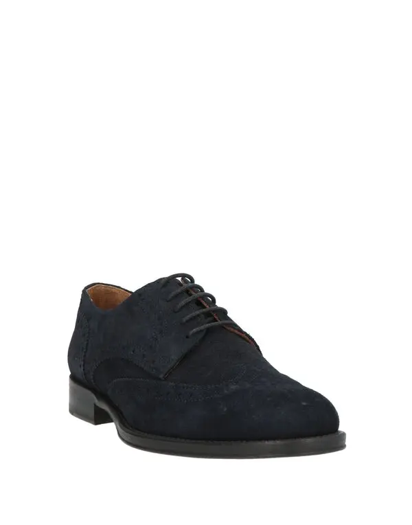 TESTONI Midnight Calfskin Lace-up Derby Shoes