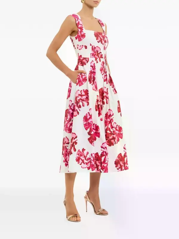 Rebecca Vallance Damask Rose Midi Dress