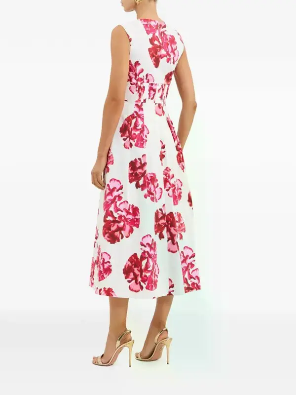 Rebecca Vallance Damask Rose Midi Dress