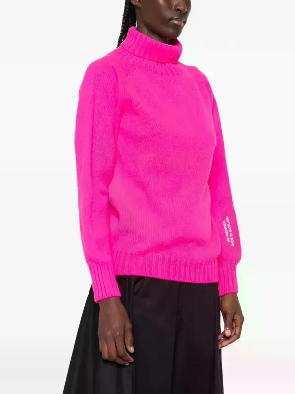 JW Anderson Ribbed Trim Roll Neck Sweater