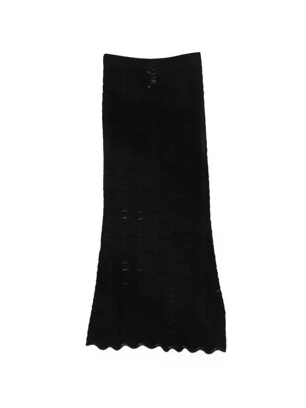 D.exterior Crochet-knit Maxi Skirt