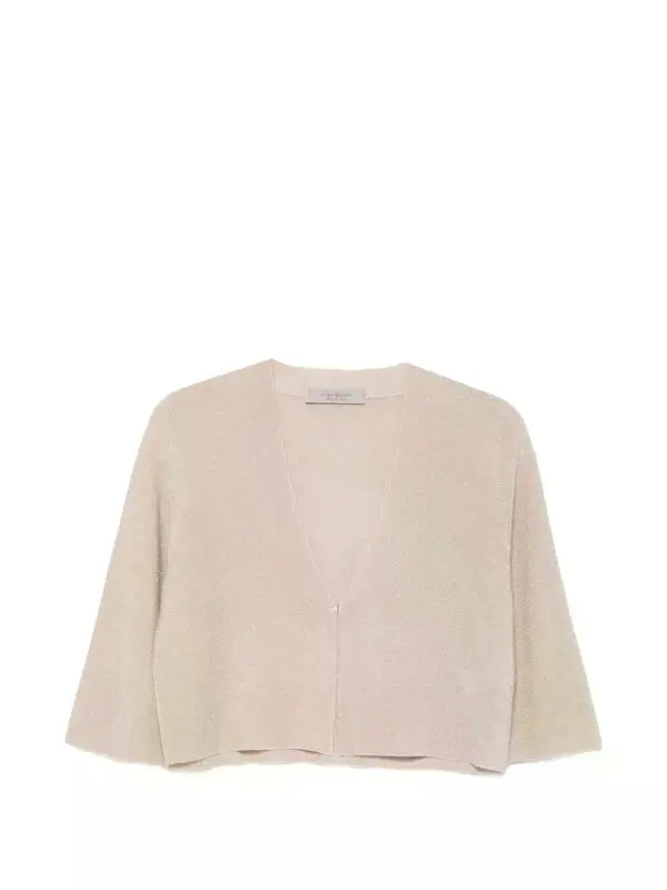 D.exterior Metallic-effect Cropped Jacket