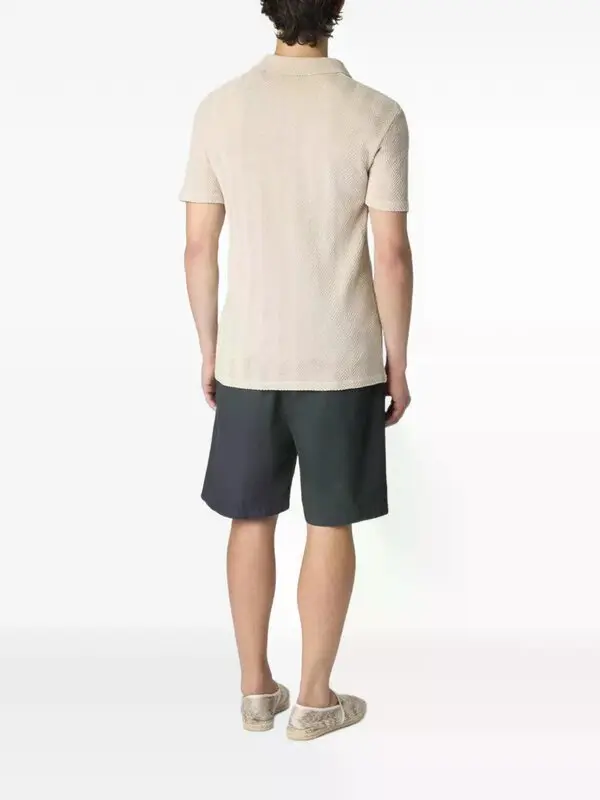 Missoni Cotton And Viscose Polo Shirt With Zigzag Motif
