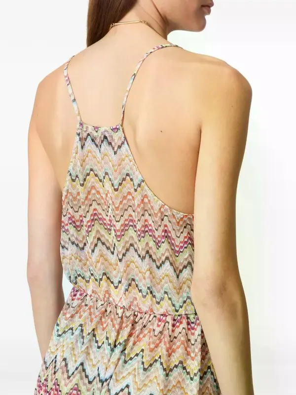 Missoni Zigzag Pattern Maxi Beach Dress
