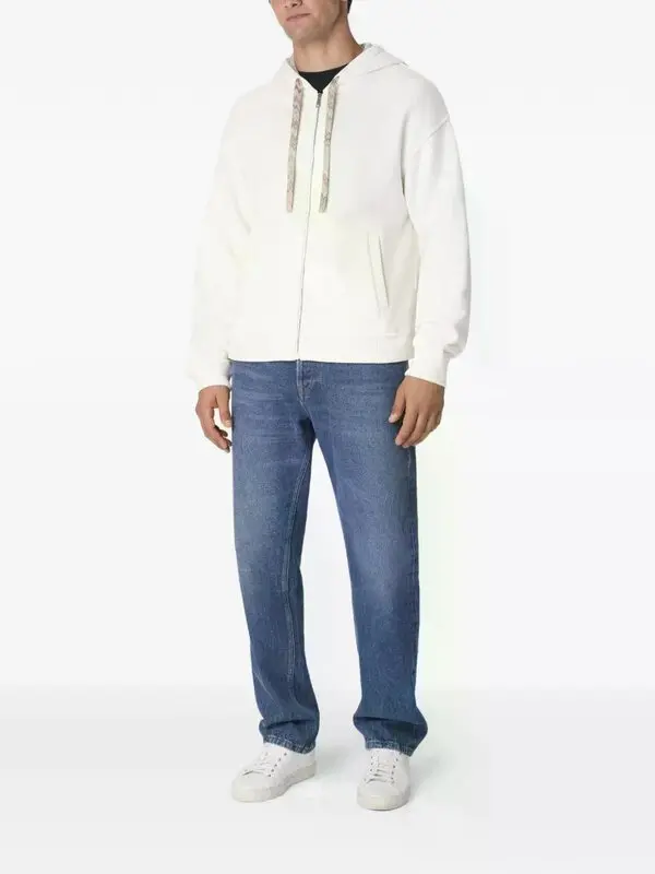 Missoni Zigzag-knit Drawstring Hoodie
