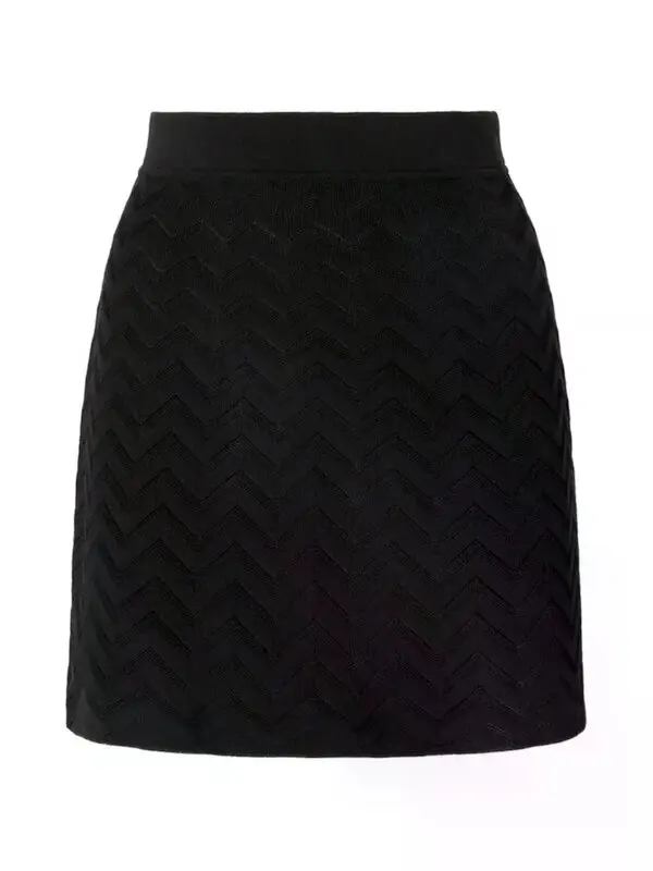 Missoni Chevron-knit Mini Skirt - Black