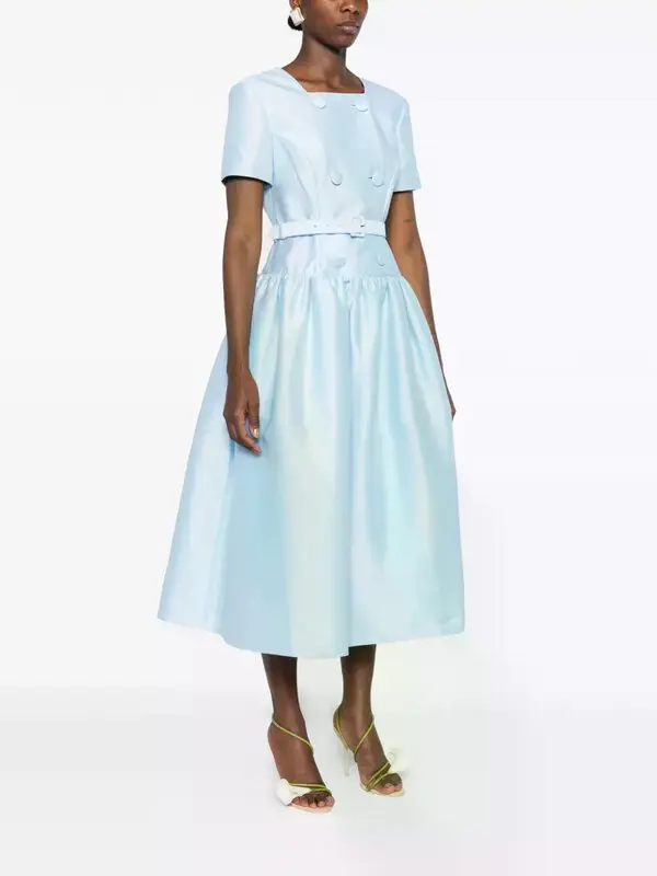 SELF-PORTRAIT Double-breasted Midi Dress