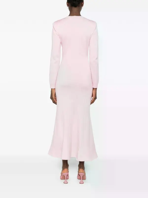 SELF-PORTRAIT Floral Appliqué Maxi Dress