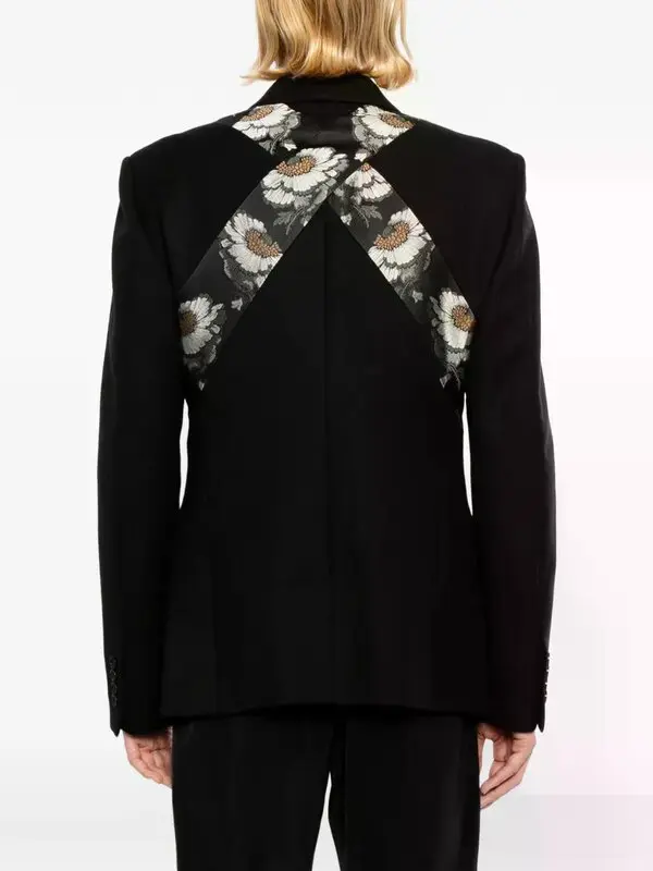 Alexander McQueen Floral-jacquard Panelled Jacket