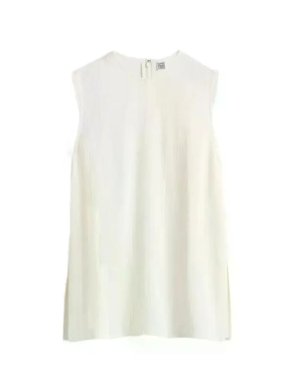 TOTEME Ribbed Sleeveless Blouse - Neutrals