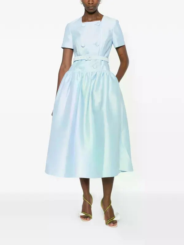 SELF-PORTRAIT Double-breasted Midi Dress