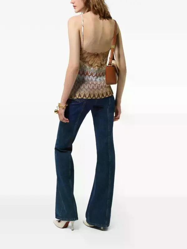 Missoni Zigzag Knit V-neck Tank Top